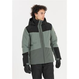 Skijacke WHISTLER "Kingland", Herren, Gr. L, grün, schwarz, 100% Polyester, mehrfarbig, normal, ohne Ausschnitt, Jacken, in atmungsaktiver Qualität