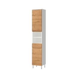 Tchibo - Hochschrank &raquo;Torrance&laquo; - 34x34x190cm - braun - Holz / Holz
