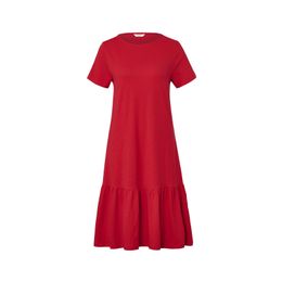 Tchibo - Jerseykleid mit Volant - Damen - Gr. XXL - rot