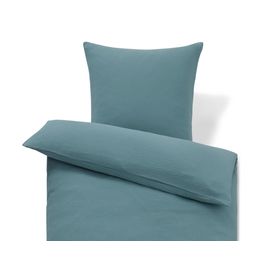 Tchibo - Musselin-Bettw&auml;sche - blau