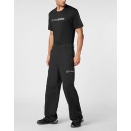 Cargohose Plein Sport "Scratch", Herren, Gr. L, US-Größen, schwarz (02, schwarz), Obermaterial: 89% Polyamid, 11% Elasthan, Hosen