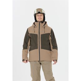 Skijacke WHISTLER "Kingland", Herren, Gr. 4XL, braun, 100% Polyester, mehrfarbig, normal, ohne Ausschnitt, Jacken, in atmungsaktiver Qualität