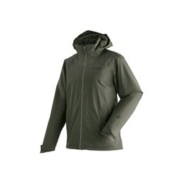 Regenjacke Maier Sports "Metor Therm Rec M", Herren, Gr. 58, tannengr&uuml;n, 100% Polyester, Rundhals, Jacken Regenjacke, warme Herren Jacke mit Kapuze, Winterjacke wasserdicht atmungsaktiv