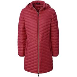 Peter Hahn - Daunen-Long-Steppjacke, pink, Gr. 42 / M