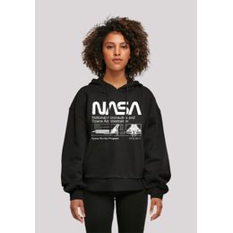 Kapuzenpullover F4NT4STIC "Classic Space Shuttle", Damen, Gr. 5XL, schwarz, Obermaterial: 100% Baumwolle, oversize, Pullover Kapuzenpullover, Print