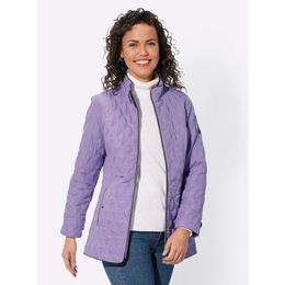 Steppjacke Casual Looks, Damen, Gr. 38, lila (lavendel), 100% Polyester, Wattierung:100% Polyester, unifarben, Jacken