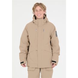 Skijacke SLOPE "Kenai", Herren, Gr. XL, beige, 100% Polyester, unifarben, normal, ohne Ausschnitt, Jacken Skijacke, mit warmem Futter und hochwertigem Wetterschutz