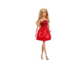 Mattel Rubinrote Barbie-Party-Modepuppe zum 80. Jubil&auml;um in einem roten Kleid mit Zubeh&ouml;rteilen