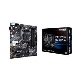 ASUS PRIME A520M-A II/CSM, Mainboard schwarz/grau
