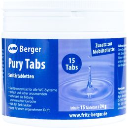 Berger Pury Blue Sanit&auml;rtabletten 15 Tabs - Sanit&auml;rzus&auml;tze & -fl&uuml;ssigkeiten