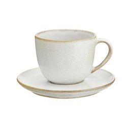 Asa SELECTION Cappuccinotasse mit Unterteller creme Maße (cm): H: 7 Ø: 9.0 » Möbel Kraft