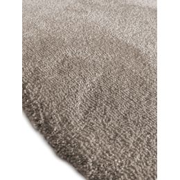 benuta Nest Waschbarer Hochflor Shaggyteppich Melvin Beige/Grau &oslash; 150 cm rund - Hochflor Teppich f&uuml;r Wohnzimmer