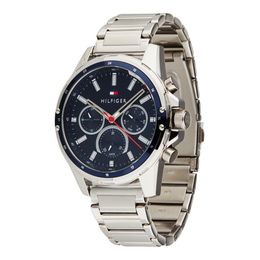 Tommy Hilfiger Uhr 'Mason' Herren Größe One Size dunkelblau / melone / silber / weiß