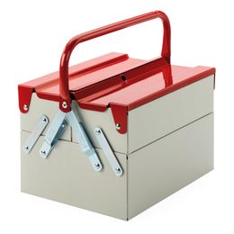 Utensilienbeh&auml;lter Plus Lichtgrau RAL 7035 / Feuerrot 3000
