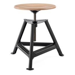 Hocker Chemnitz h&ouml;henverstellbar RAL 7021 Schwarzgrau