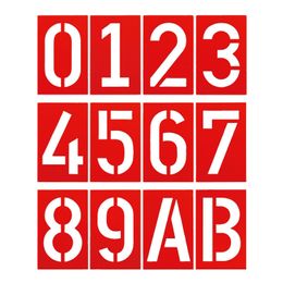 Magazin Hausnummer Spiekermann Industrial B Reinrot RAL 3028