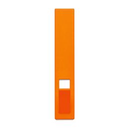 Wandhaken Line und Dot Neonorange Eckig