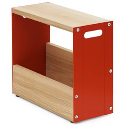 Magazin Hocker und Beistelltisch Anna Rotorange RAL 2001