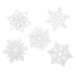 Fensterschmuck Schneeflocke 5er-Set