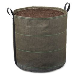 Bacsac Pflanzgef&auml;&szlig; - Beh&auml;lter zylindrisch Gr&uuml;n/Braun 100 Liter