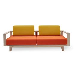 Softline Sofa Wood Gelb/Orange