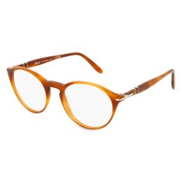 Persol 0PO3092V Brille Herren | Fassung: Vollrand, Panto, Orange Dunkel