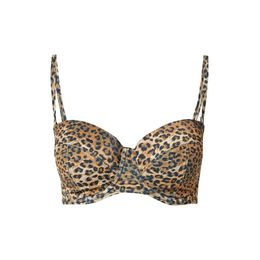 Hunkem&ouml;ller Hunkem&ouml;ller Bikinitop Damen Gr&ouml;&szlig;e 85 beige / navy / hellbraun