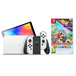 Nintendo Switch OLED 64GB - Grau + Paper Mario Origami King
