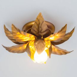 K&ouml;gl Deckenleuchte ANTIK mit goldenen Bl&auml;ttern 26 cm