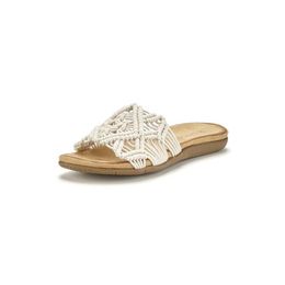 Lascana Pantolette beige Gr. 37 f&uuml;r Damen