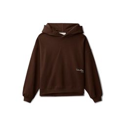 Calvin Klein Jeans Sweatshirt M&auml;dchen Gr&ouml;&szlig;e 116 braun / wei&szlig;