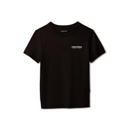 Calvin Klein Jeans T-Shirt Jungen Gr&ouml;&szlig;e 116 schwarz / wei&szlig;