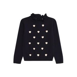 Blue Seven Pullover M&auml;dchen Gr&ouml;&szlig;e 104 nachtblau / hellpink