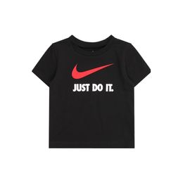 Nike Sportswear T-Shirt 'Swoosh' Jungen Gr&ouml;&szlig;e 74/80 knallrot / schwarz / wei&szlig;