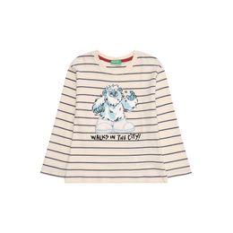 United Colors Of Benetton Shirt Jungen Gr&ouml;&szlig;e 90 beige / blau / hellblau / wei&szlig;