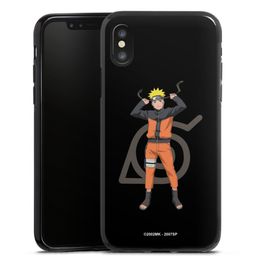 DeinDesign iPhone X Handy Silikon H&uuml;lle Case schwarz Handyh&uuml;lle Official Licensed Product Anime Naruto Shippuden