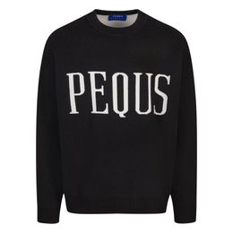 PEQUS Pullover Herren Gr&ouml;&szlig;e M schwarz / wei&szlig;