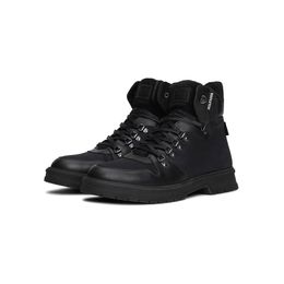 Tommy Hilfiger Shoes Leder-Boots in Schwarz - 36% | Größe 43 | Herrenstiefel