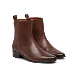 Tommy Hilfiger Shoes Leder-Boots in Hellbraun - 38% | Größe 37 | Damen-stiefel
