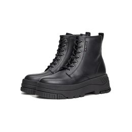 Tommy Hilfiger Shoes Leder-Boots in Schwarz - 33% | Größe 41 | Damen-stiefel