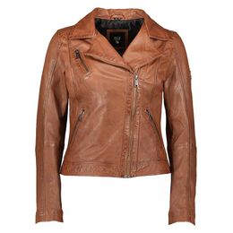 H.I.S. HIS Lederjacke in Cognac - 71% | Gr&ouml;&szlig;e 42 | Damenjacken
