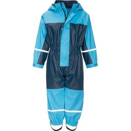 Playshoes Regenoverall in Blau - 52% | Größe 92 | Babyhosen