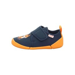 Superfit Hausschuhe "Venti" in Dunkelblau/ Orange - 27% | Größe 28 | Kinderhausschuhe