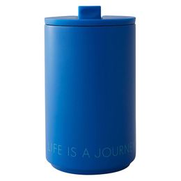 Design Letters Thermobecher "Life is a journey" in Blau - 350 ml - 40% | Damen-outdoor-ausruestung