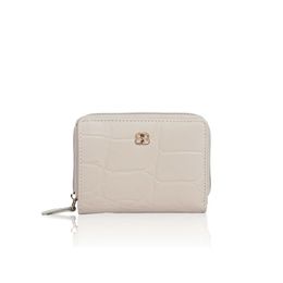 Bellicci Leder-Geldbörse "Veneta" in Creme - (B)11 x (H)8 x (T)2 cm - 48% | Portemonnaies-etuis