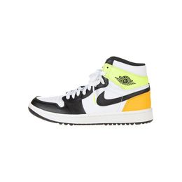 Nike Leder-Sneakers "1 Retro High Golf" in Gelb/ Schwarz/ Weiß - 32% | Größe 44 | Herrensneakers
