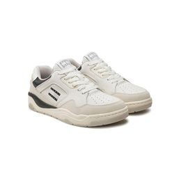 Tommy Hilfiger Shoes Leder-Sneakers in Weiß/ Creme - 40% | Größe 46 | Herrensneakers