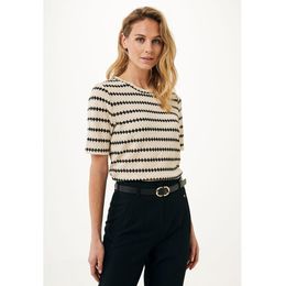 Mexx Pullover in Beige/ Schwarz - 18% | Größe M | Damen-pullover-cardigans
