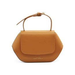 ATELIERS SAINT GERMAIN Leder-Umhängetasche in Camel - (B)26 x (H)17 x (T)7 cm - 79% | Damen-taschen