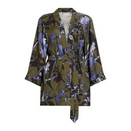 AllSaints Kimono 'CARINA' Damen Gr&ouml;&szlig;e S blau / dunkelgr&uuml;n / schwarz / wei&szlig;